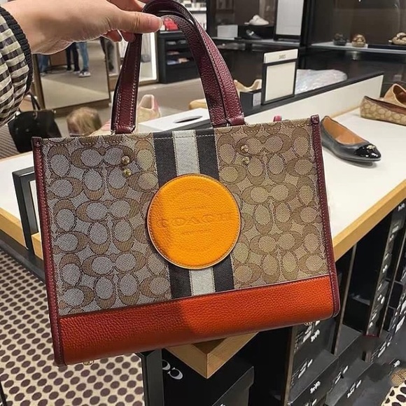 Coach | Bags | Coach Dempsey Carryall In Signature Jacquard With Stripe ...
